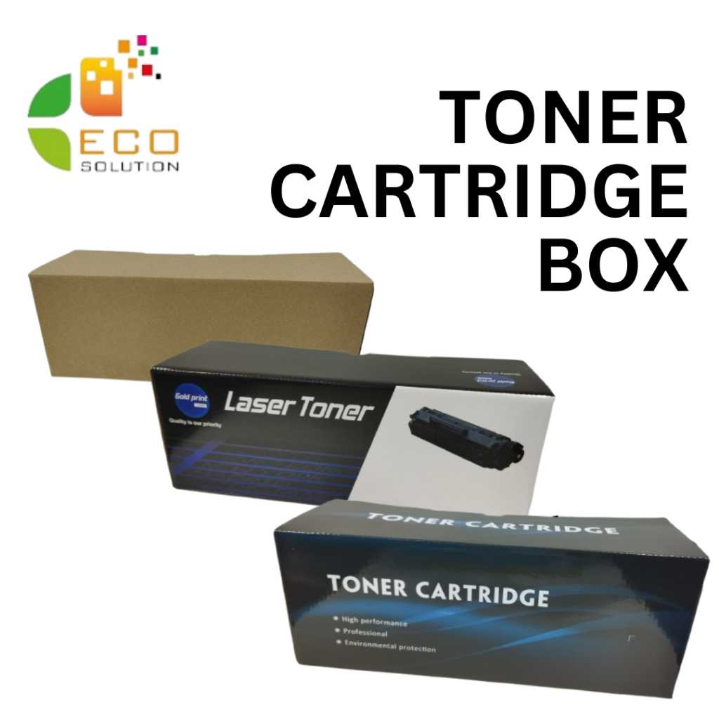 TONER CARTRIDGE BOX [PLAIN] [DARK BLUE] [GOLD PRINT] STANDARD SIZE ...