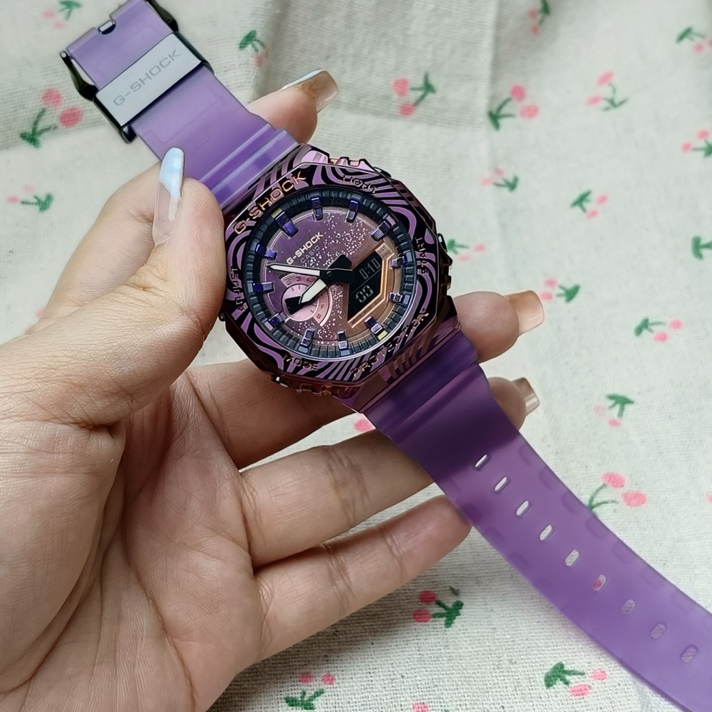 GM-2100 GM-2100#19 PURPLE COLOR TMJ STAINLESS STEEL BEZEL ANALOG ...