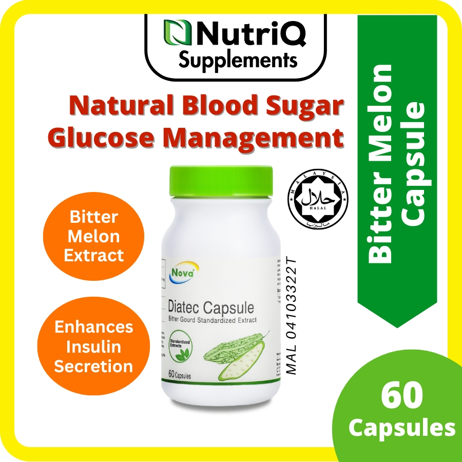 Nova Diatec Capsule 𝗞𝗲𝗻𝗰𝗶𝗻𝗴 𝗠𝗮𝗻𝗶𝘀 Bitter Melon Diabetic Diabetes ...