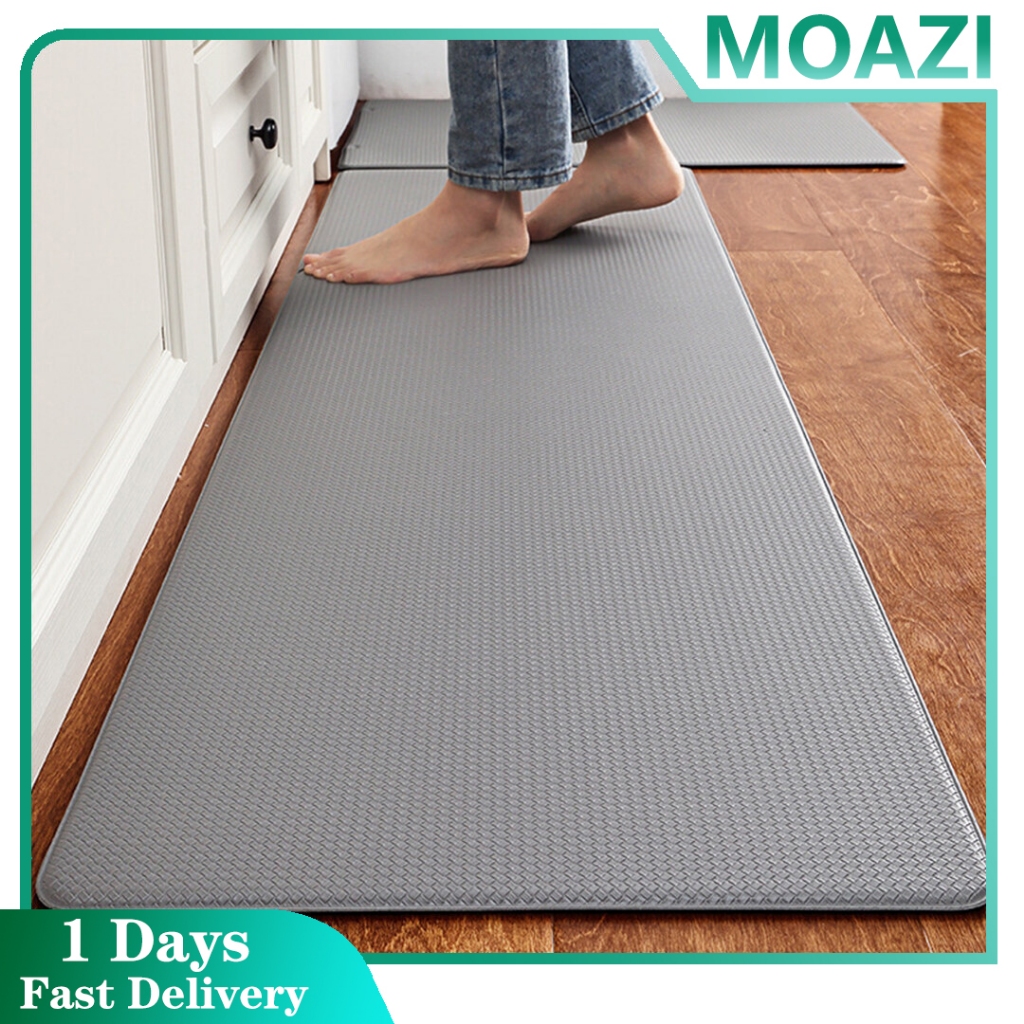 PVC Soft Thick Kitchen Mats Oil Proof Floor Mat Kitchen Carpet Kitchen ...