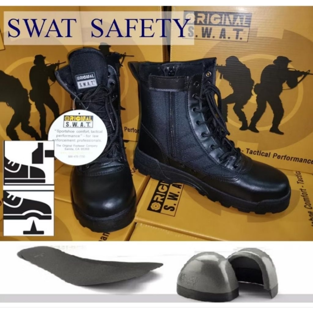 kasut safety boots swat tactical | Shopee Malaysia