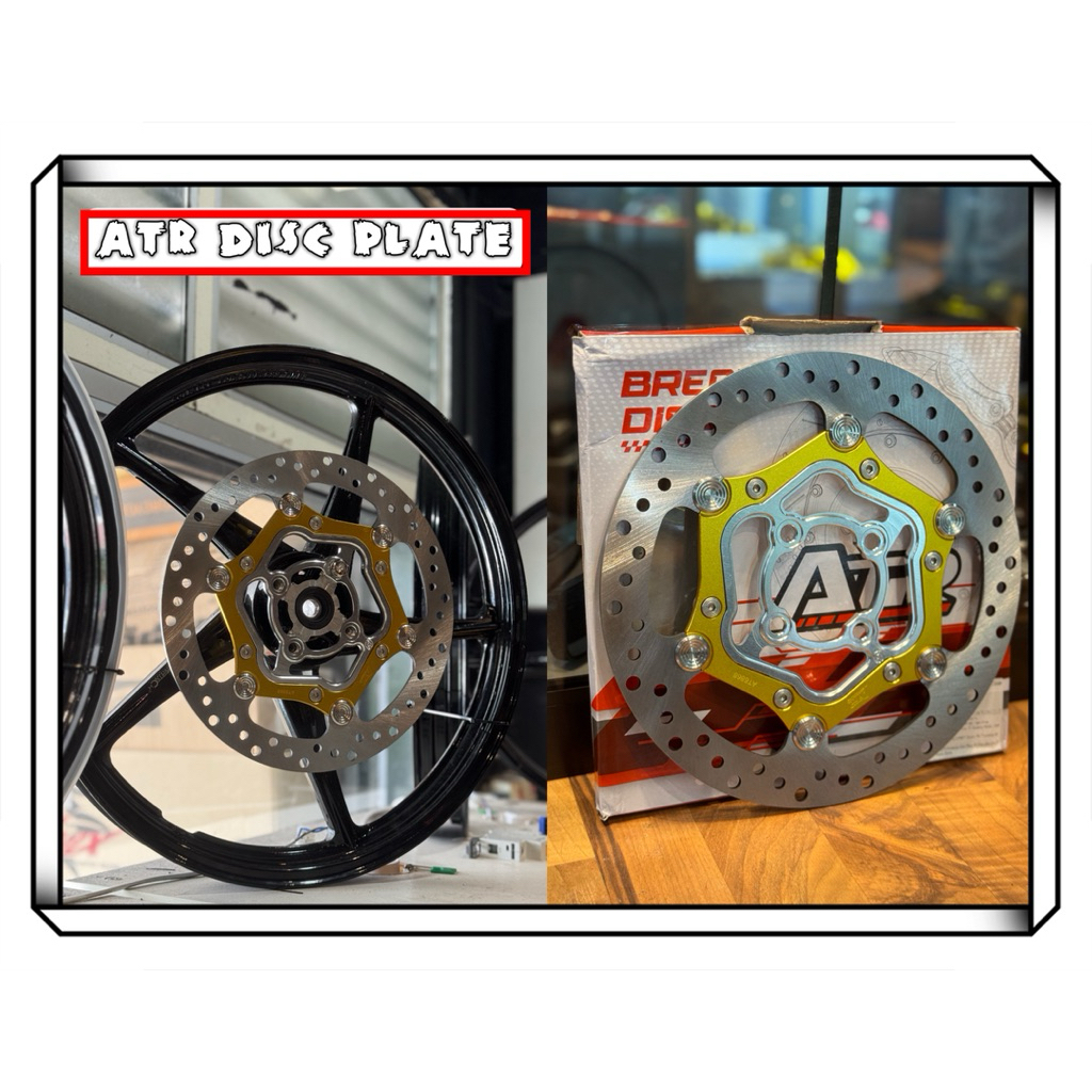 ORI ATR Disc Plate Yamaha LC135 Y15ZR Y16 267mm Piring Disc Plate LC V1 ...
