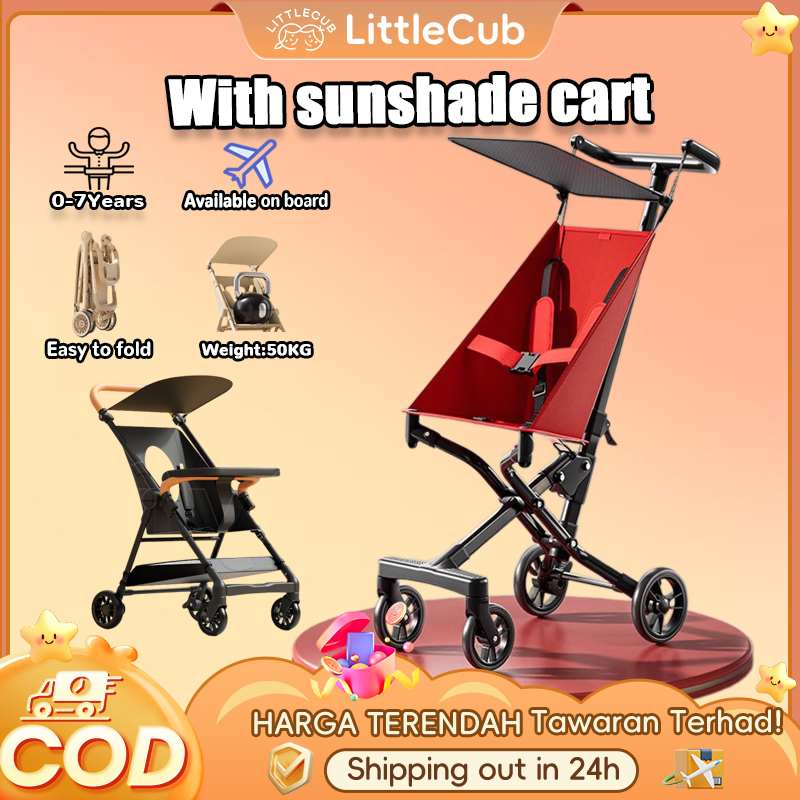 【New】Baby stroller Cabin Sized Stroller Travel cart 360° increased ...