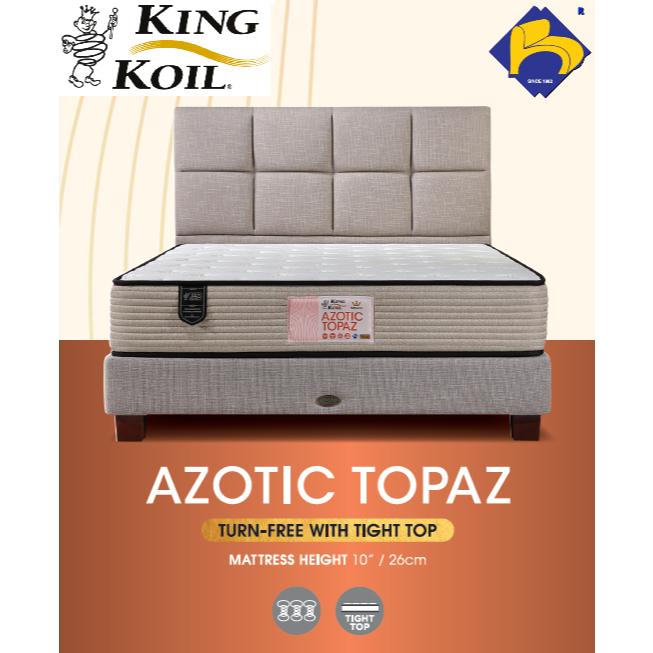 (FREE SHIPPING)KingKoil Prince Azotic Topaz Mattress 10" Thickness ...