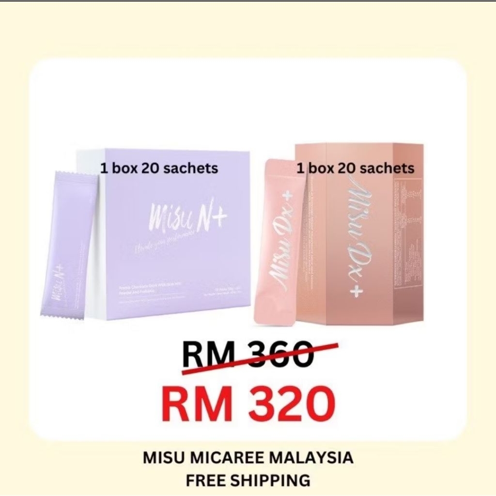 Misu N+ 代餐 ＋ Misu DX 排毒💥 100%正品 （1盒20条） | Shopee Malaysia