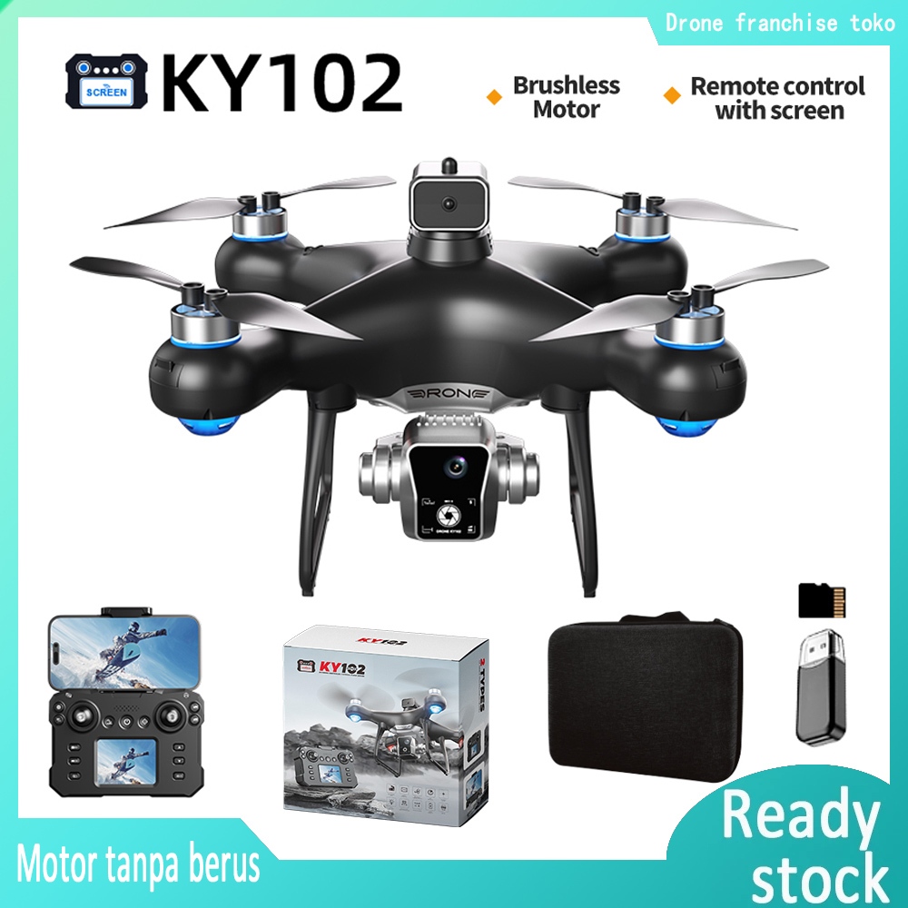 KY102 Drone brushless screen controlled drone HD dual camera 360 ...