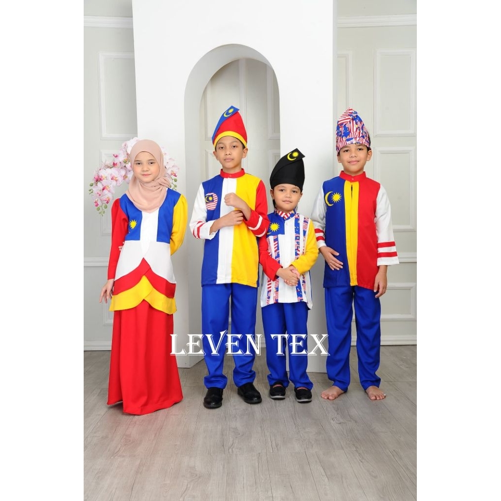 MERDEKA BAJU FOR KIDS BOYS AND GIRLS READY STOCK TANJAK FREE SIZE KIDS ...