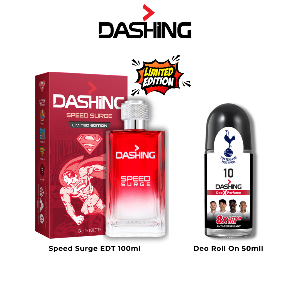 DASHING Speed Surge Superman 100ml + DASHING Tottenham Hotspur Deo x ...