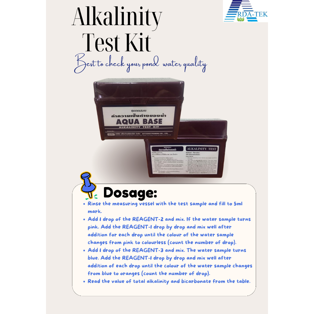 [Water Test Kit] Test Kit Alkalinity - Aqua Base | Shopee Malaysia