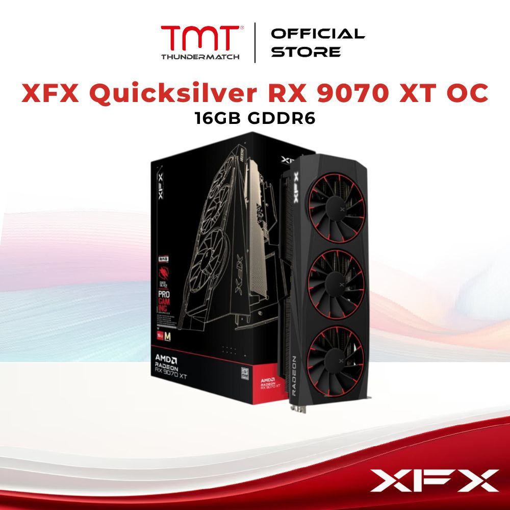 XFX Quicksilver Radeon RX 9070 XT OC Magnetic Air | Shopee Malaysia