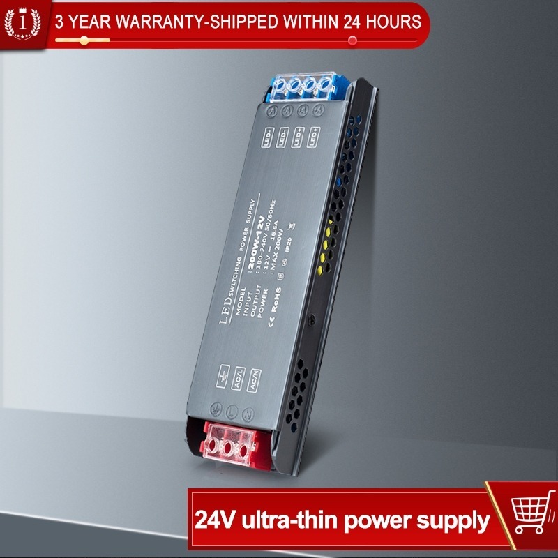 Silent transformer 220V to 24V household controller 400W12V light strip ...