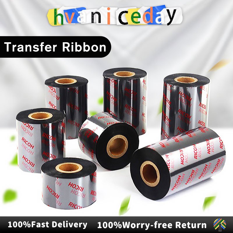 Thermal Transfer Ribbon 40/60/80/110mm Wax Resin Wax Ribbon (300 Meters ...