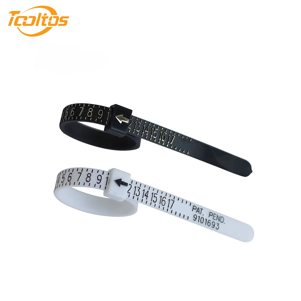 Black Ring Reusable Plastic Ring Sizer Indicator Gauge Tool in the US ...