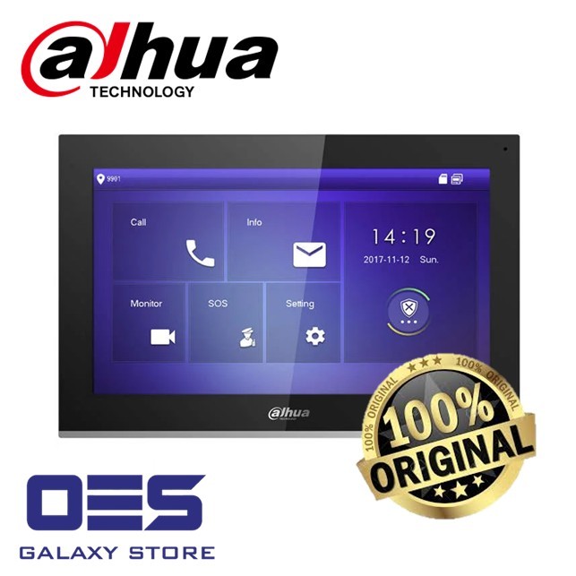 DAHUA DHI-VTH5441G Network Video Intercom 10" TFT Capacitive Touch Screen, 1024 × 600 IP Indoor ...