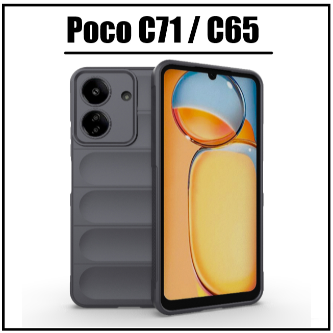 POCO C71 / C65 Bumper Protection Liquid Silicone Soft Case Ultra ...
