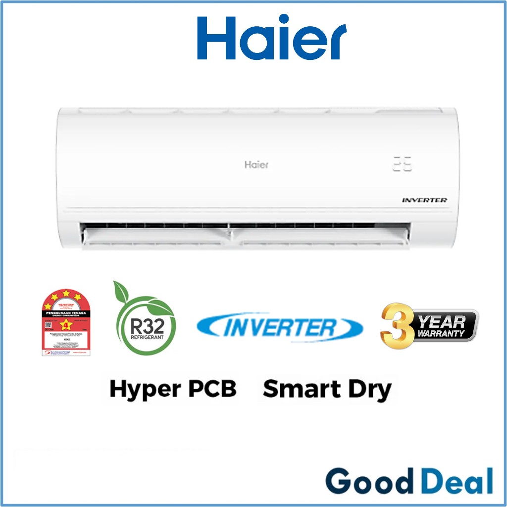 Haier HS-10VPC03 1HP Inverter R32 Air Cond Air Conditioner | Shopee ...
