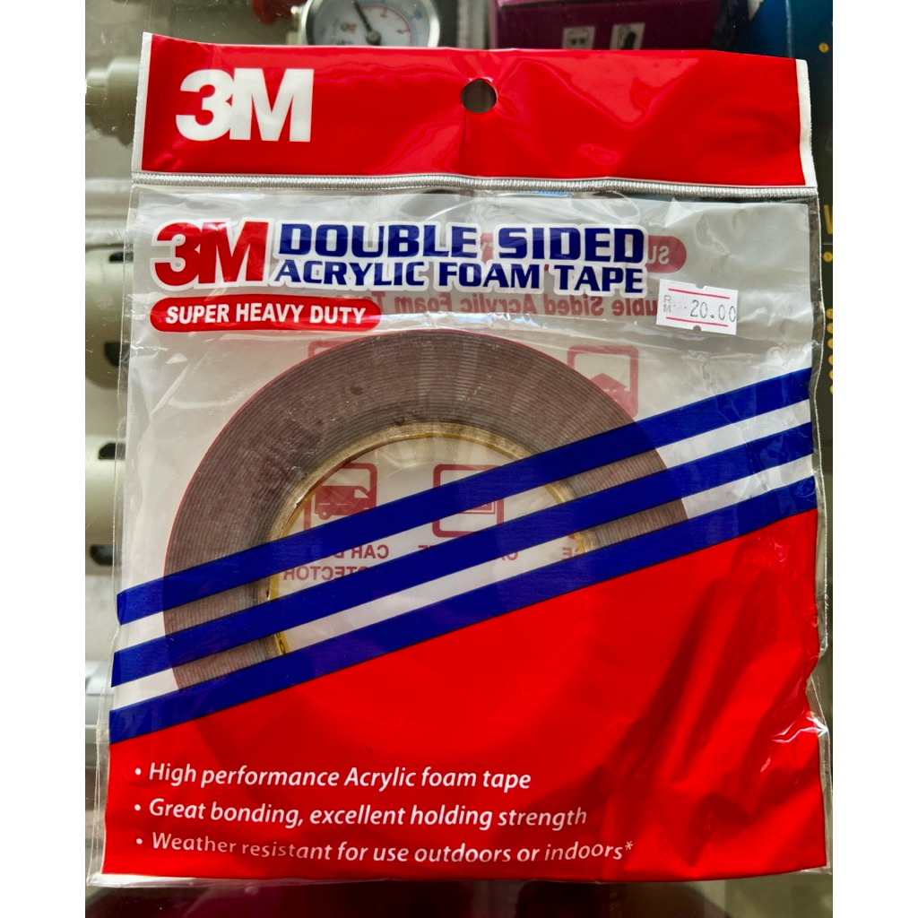 ORIGINAL 3M 4229P Double Sided Acrylic Tape 10mm x8m | Shopee Malaysia
