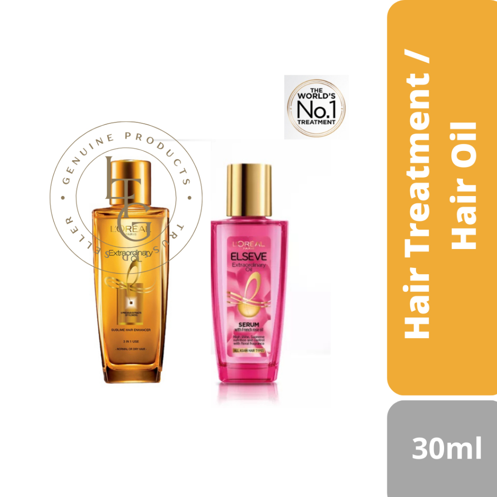 LOREAL ELSEVE EXTRAORDINARY OIL 30ML (PINK / GOLD) | Shopee Malaysia