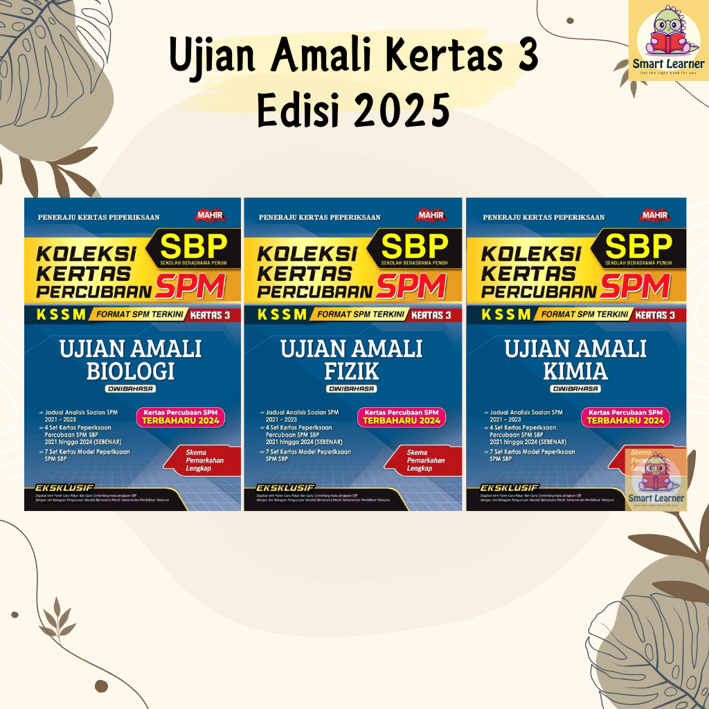 [SMART] Ujian Amali SPM Kertas 3 (2025) Biologi / Kimia / Fizik / Ujian Lisan BM BI Kertas 3 & 4 ...
