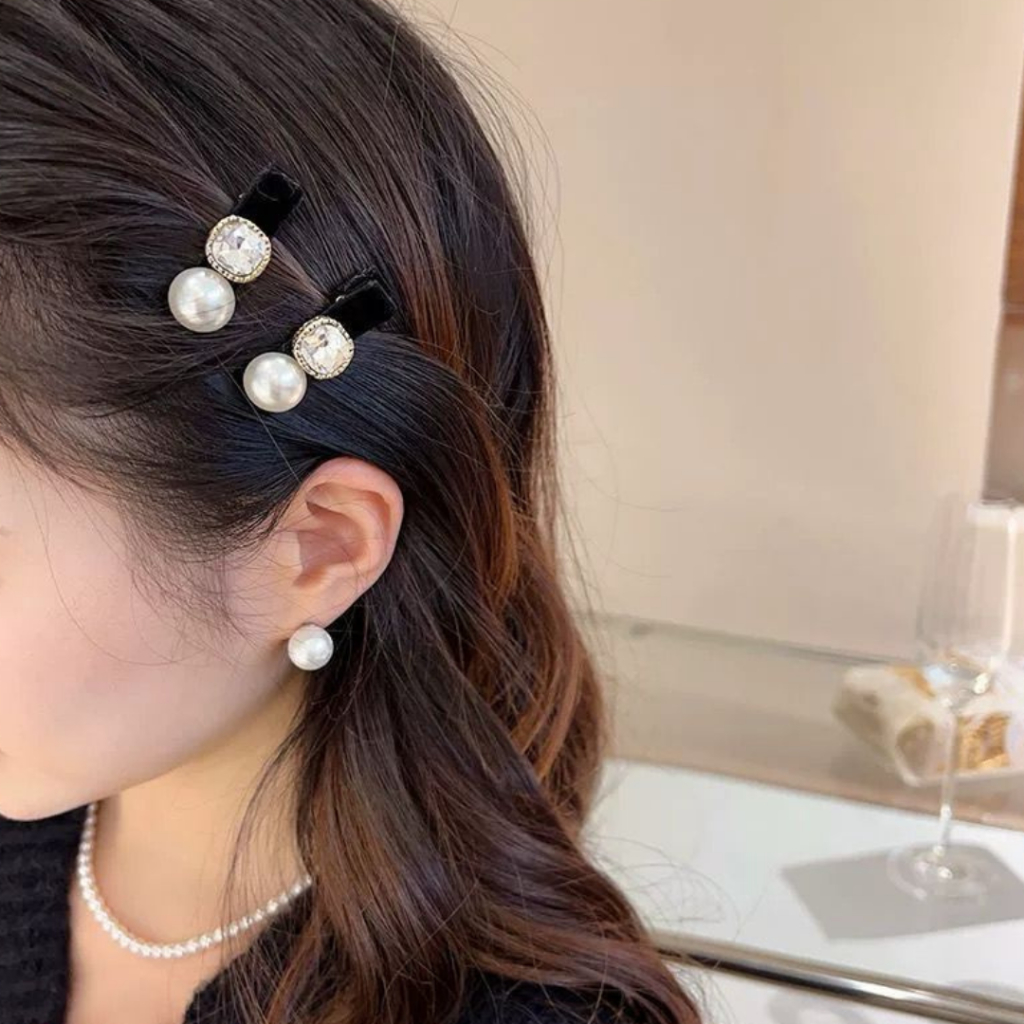 Klip Rama-Rama Dua Sisi | Cengkaman Kecil Jaringan AB | Gaya Feminin ...