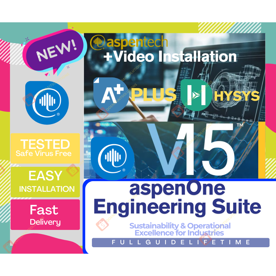 HYSYS AspenPlus AspenTech aspenONE Engineering Suite 𝐯𝟏𝟓🔥Full Ver ...