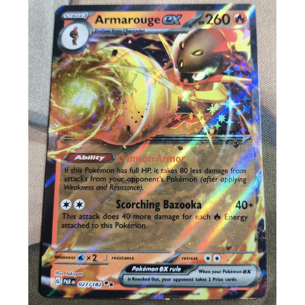 POKÉMON PTCG SV04 Paradox Rift 027/182 Armarouge ex | Shopee Malaysia
