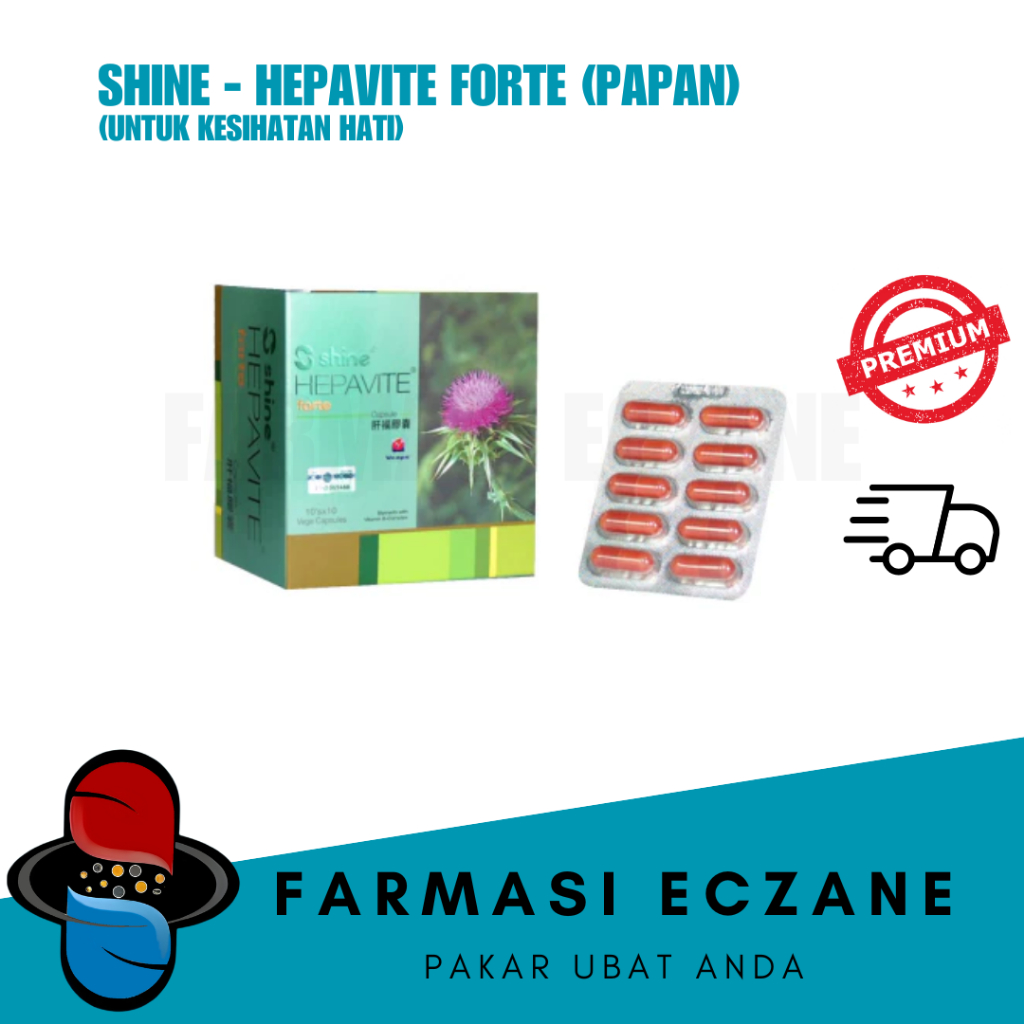 SHINE HEPAVITE FORTE 1 PAPAN 10'S (Suplemen kesihatan hati) | Shopee ...