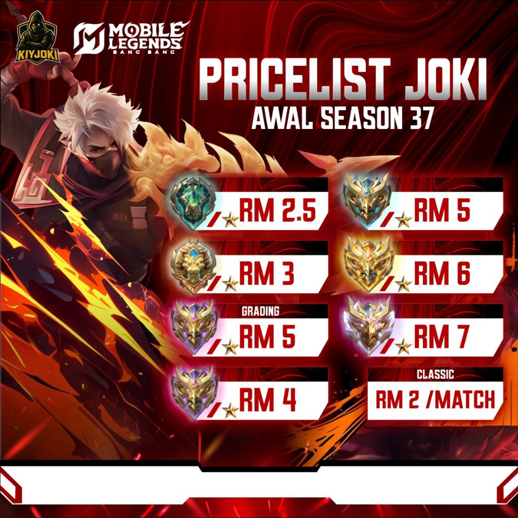 JOKI MLBB SEASON 35 BY KIY/SERVICE BOOSTING RANKED MATCH BY KIY ...