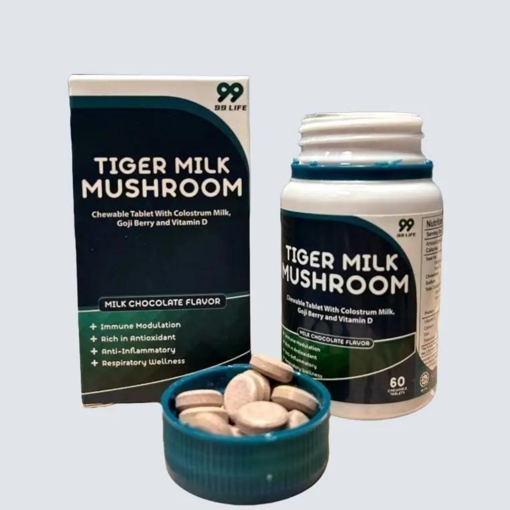 99 Life Tiger Milk Mushroom (60 tablets) | Shopee Malaysia
