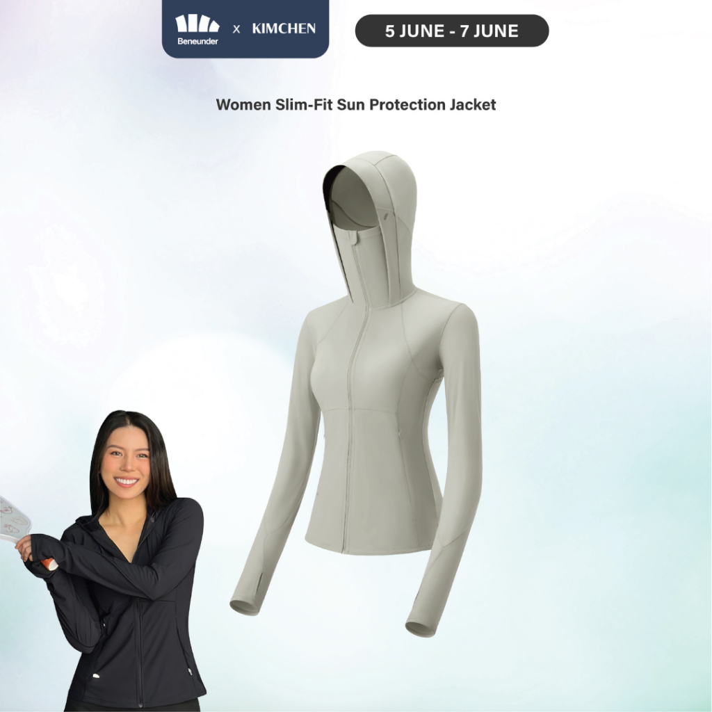 [KIM EXCLUSIVE] Beneunder Women Slim-Fit Sun Protection Jacket UPF50+ | Shopee Malaysia