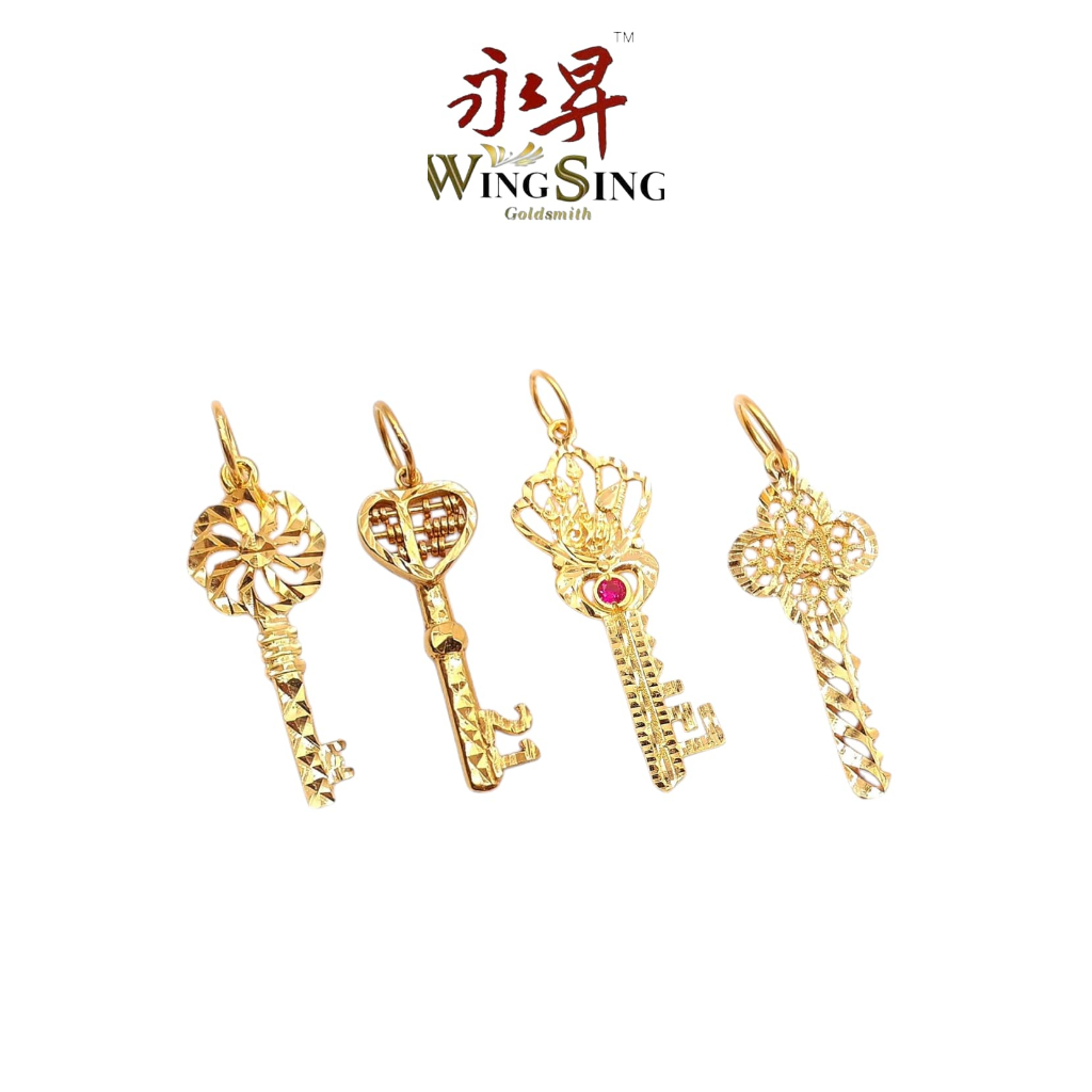 Wing Sing Loket Key 916 Indian Fesyen Design/Loket Budget 916 Gold ...