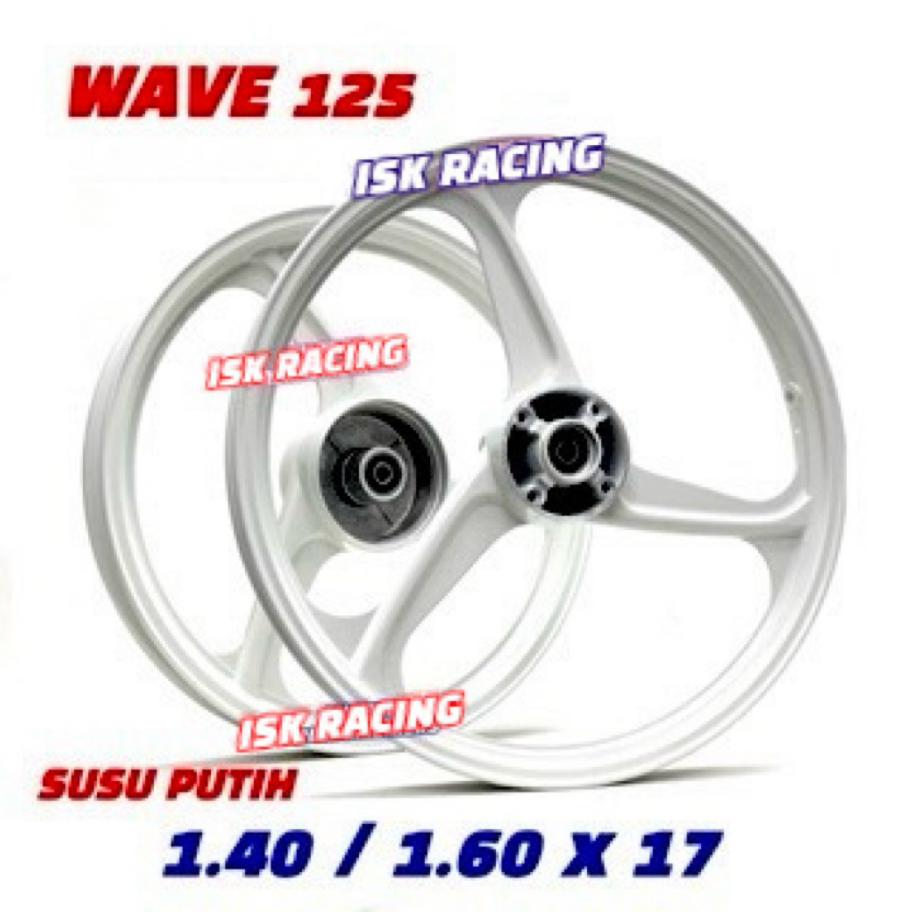 WAVE125 3 BATANG SPORT RIM ENKEI SIAP BEARING DAN BUSH WAVE 125 S X ...
