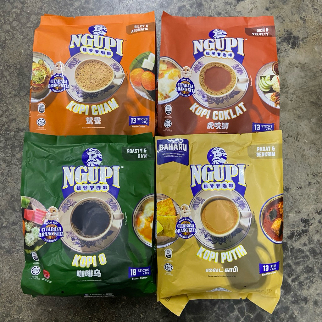 Zus Ngupi instant Permix- Kopi Coklat/White Coffee/Kopi Cham/Kopi’O’ | Shopee Malaysia