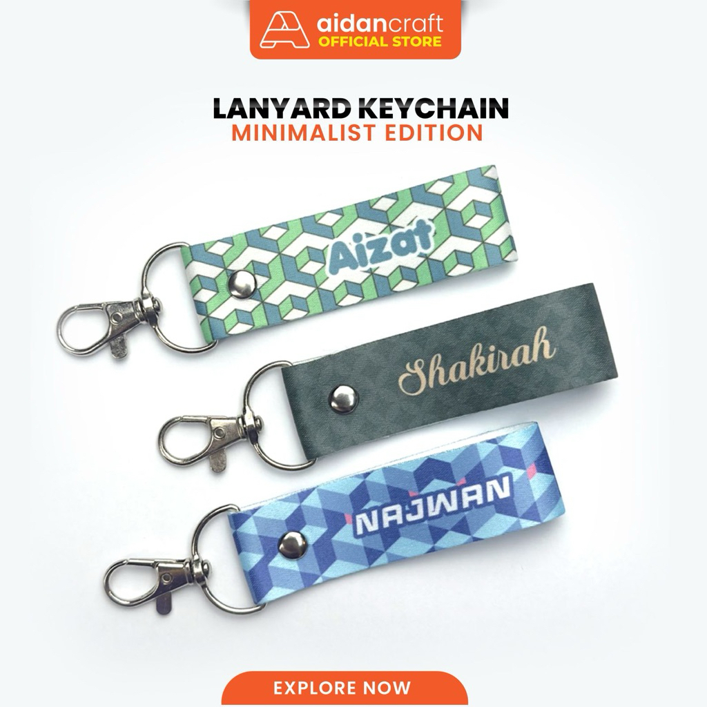 Lanyard Keychain | MINIMALIST EDITION (CUSTOM) | Shopee Malaysia
