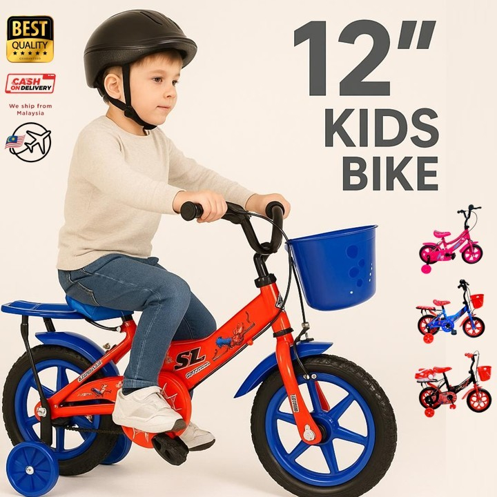 3-5 TAHUN BASIKAL BUDAK 12 INCI TAYAR MATI Kids Bicycle For 3-5 Years ...