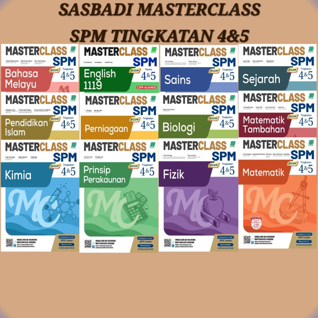 SASBADI MASTERCLASS SPM TINGKATAN 4&5 | Shopee Malaysia