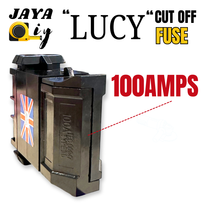 LUCY - 100A TNB Cut Out Fuse High Voltage Heavy Duty 100amps 250V/ 415V ...