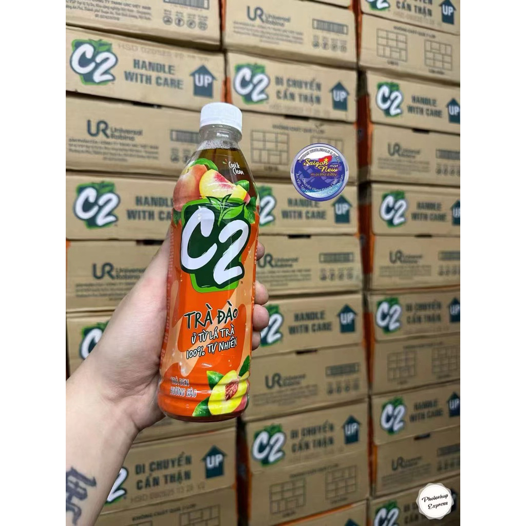 C2 Tra Dao Peach Tea 1Box (24 Bottle x 455ML) | Shopee Malaysia
