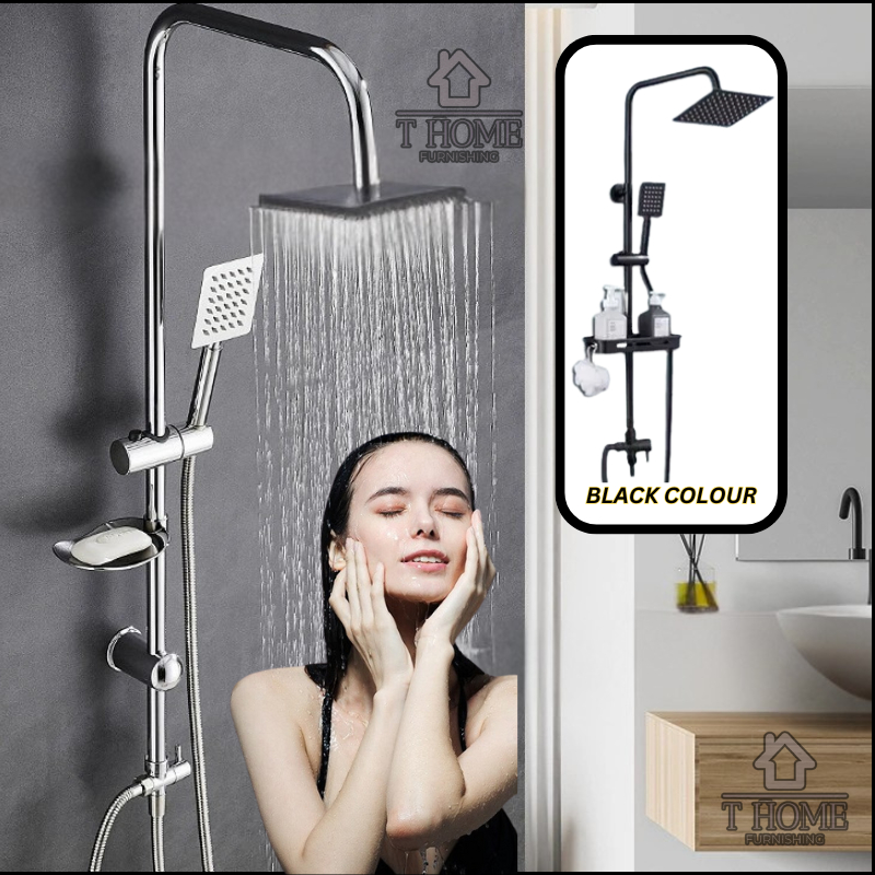 SUS 304 Stainless Steel Rain Showe Set 2in1 Bathroom Mixer Shower Set ...