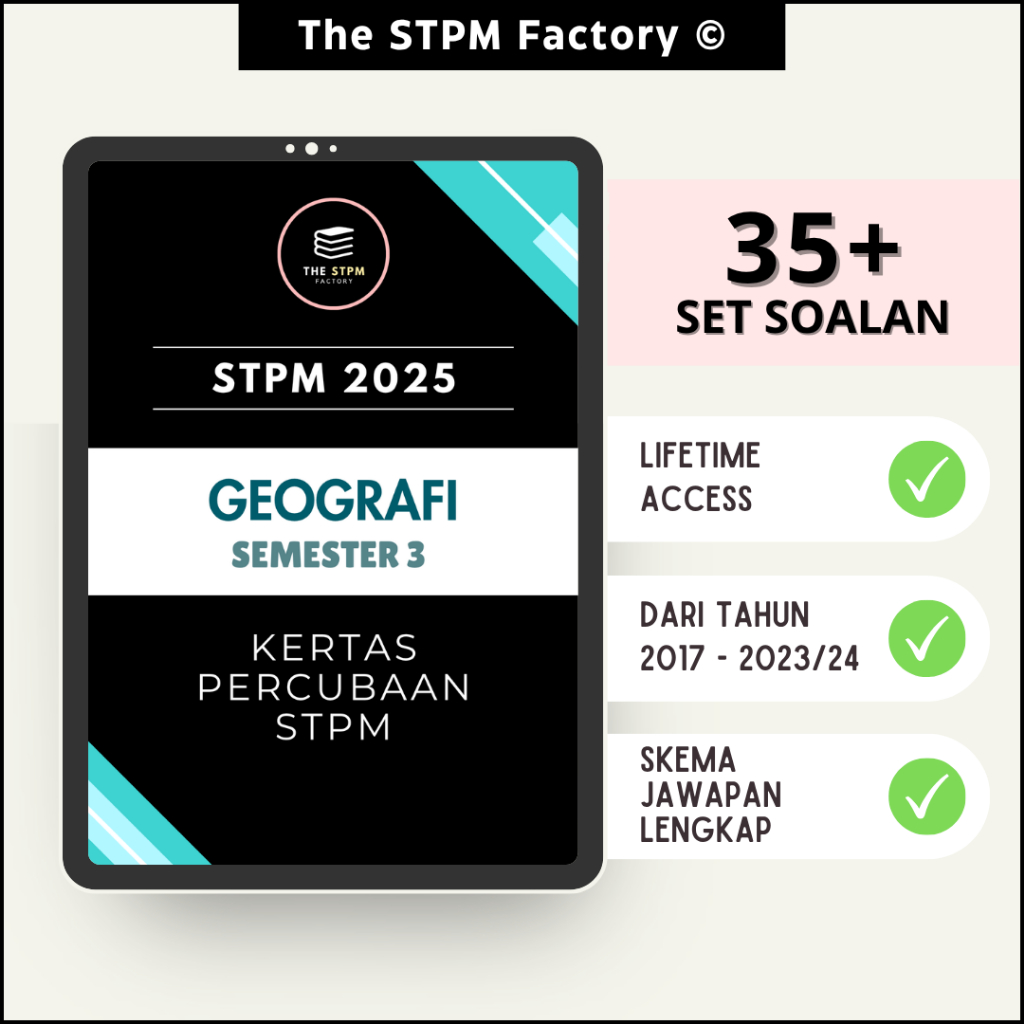 STPM 2025 | Kertas Percubaan GEOGRAFI (Penggal 3) | Shopee Malaysia
