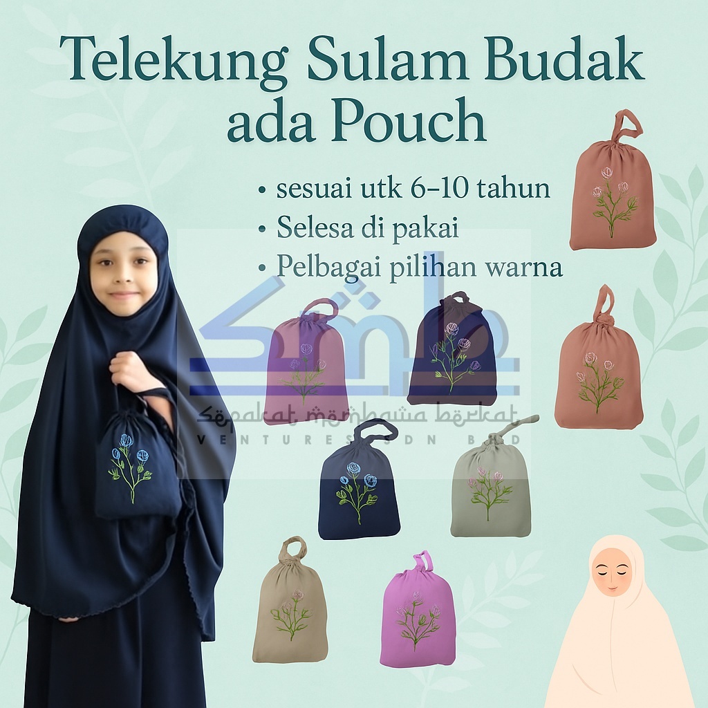 (PNA) TELEKUNG TRAVEL KANAK KANAK ADA POUCH BEG / TELEKUNG BUDAK TRAVEL ...