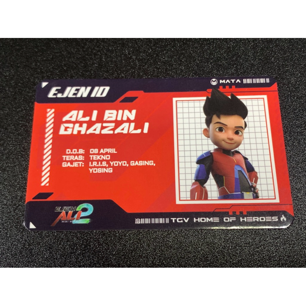 Ejen Ali ID Card Limited Edition Movie TGV | Shopee Malaysia