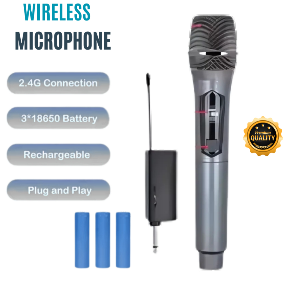 ZH-18M Wireless Microphone Dynamic UHF Handheld Professional Mic For ...