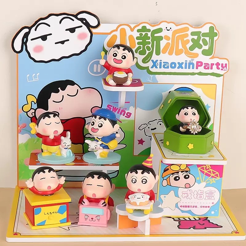 小新派对系列盲盒 Crayon Shin-chan Party Series Blind Box | Shopee Malaysia
