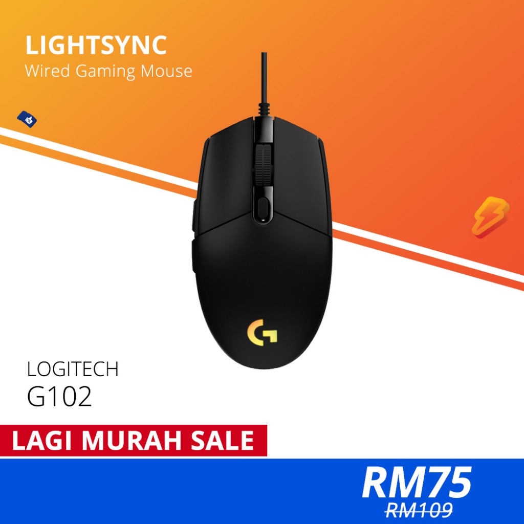 Logitech G102 2ND GEN LIGHTSYNC Gaming Mouse | Shopee Malaysia