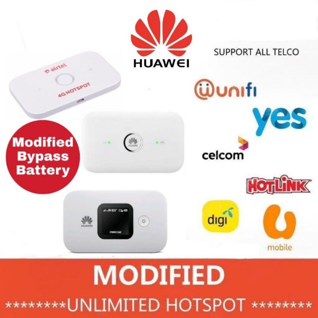 Huawei E5577 E5573 Modified Wifi Portable 4G Mifi Modem Router | Shopee ...