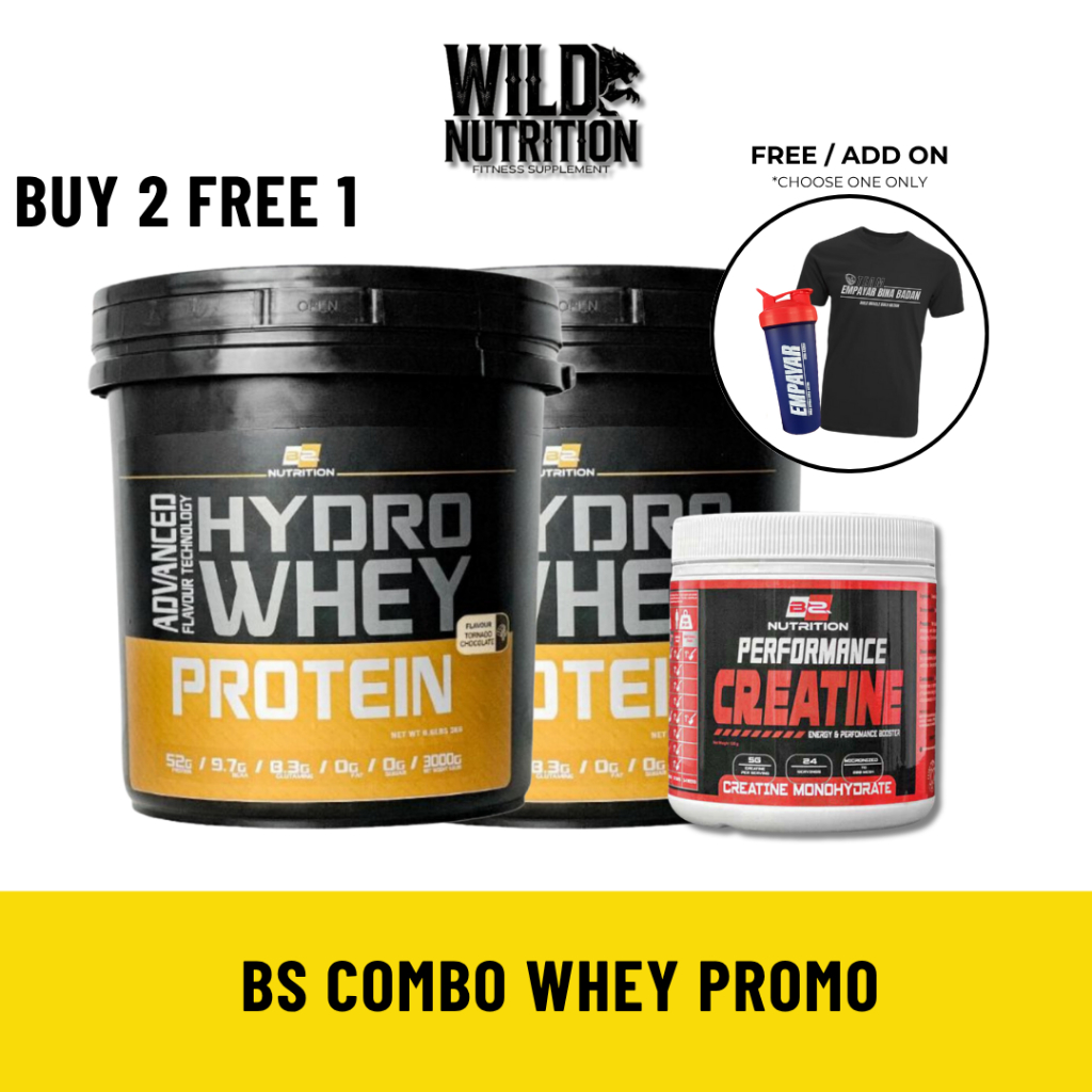 2025 PROMO WHEY COMBO FREE CREATINE FREE TRIAL PACK 200G Bsfn Hydro ...