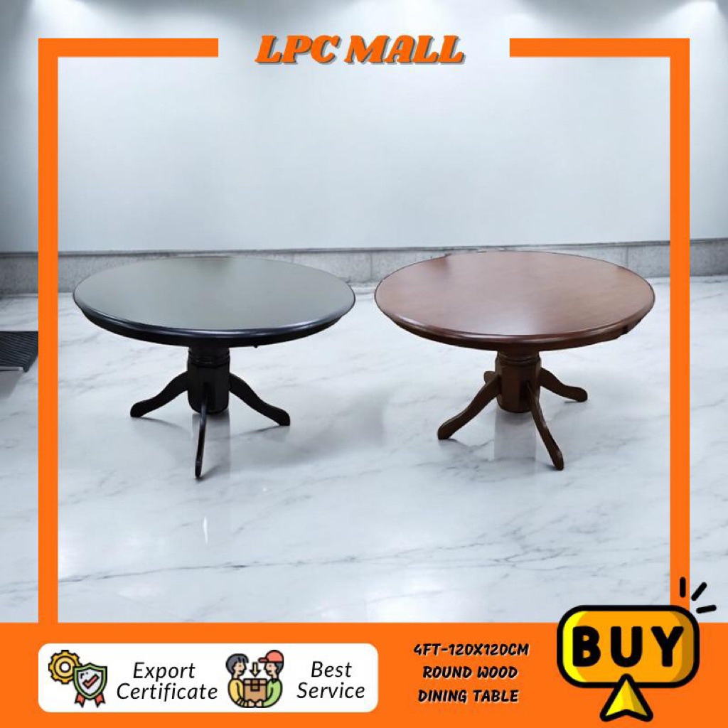 LPC MALL RT900 RT1200 Dining Table Round Table Round Dining Table Meja ...