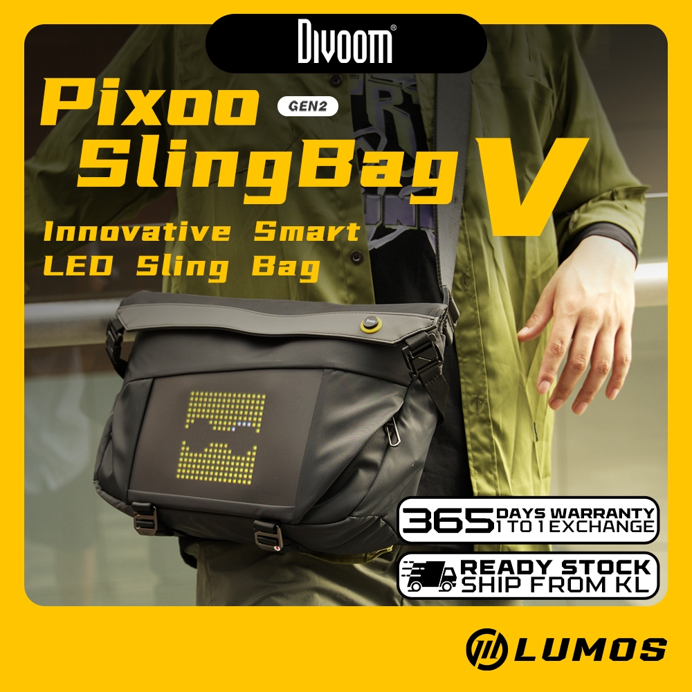 Divoom Pixoo Sling Bag V Global Version - Innovative Smart LED Pixoo ...