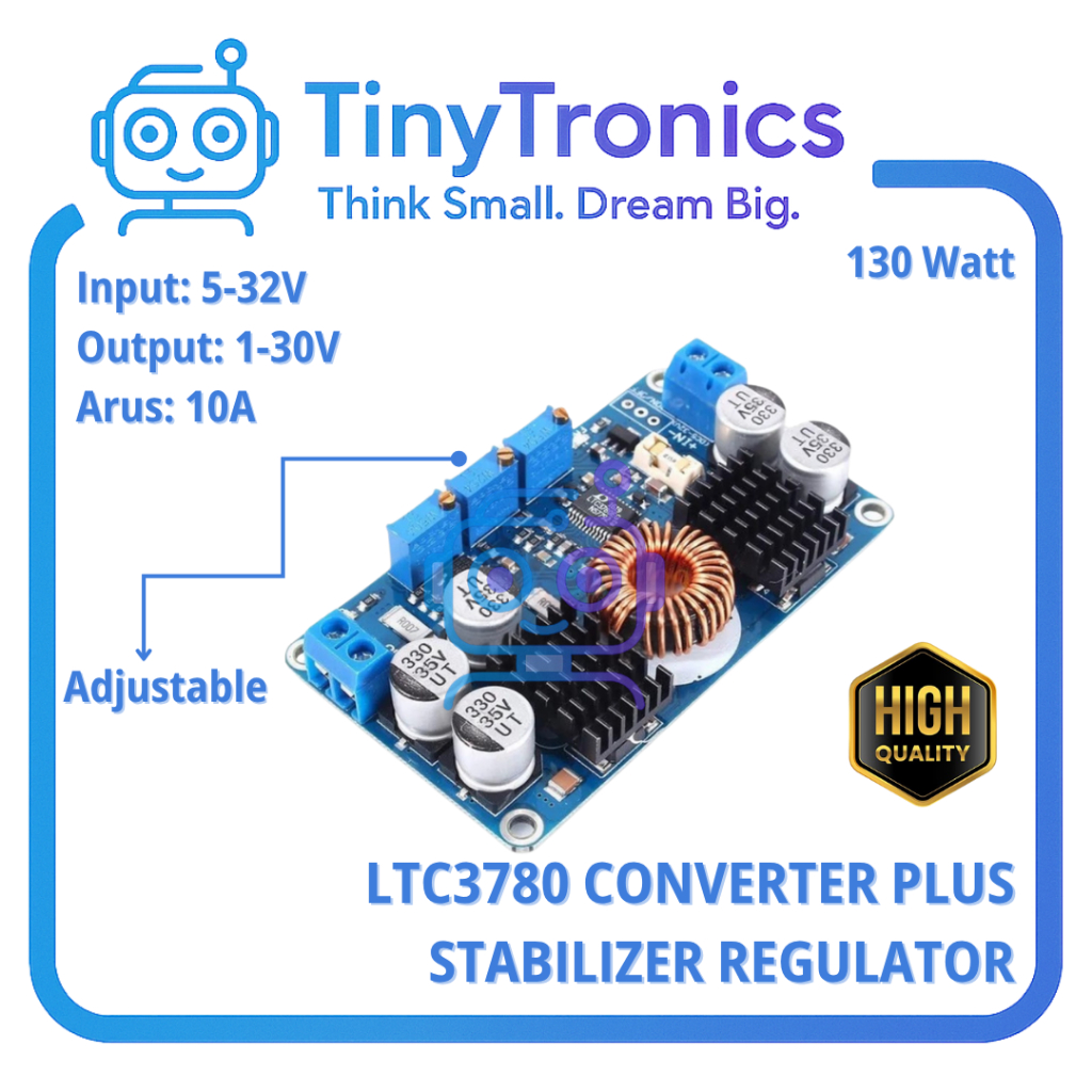LTC3780 AUTO DC BUCK-BOOST CONVERTER + STABILIZED REGULATOR 10A 130W ...